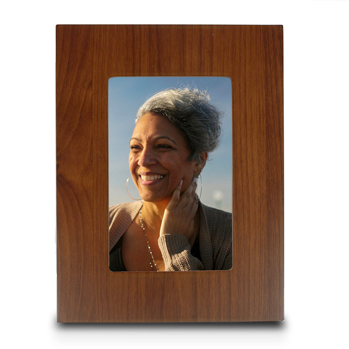 Engravable MDF Photo Frame - Honeynut Finish – North American Urns and ...