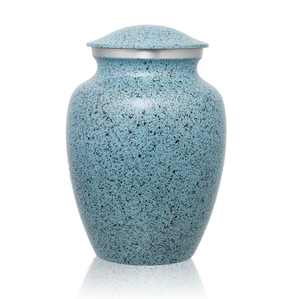 Two-Tone Light Blue Classic Cremation Urn - Medium – North American ...