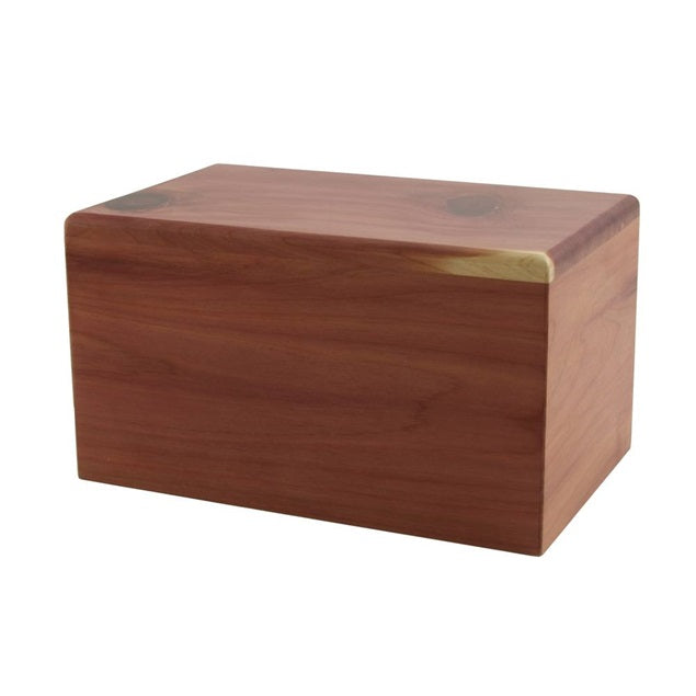 Natural Cedar Box Urn 125 cubic inches - CASE OF 8 – North American ...